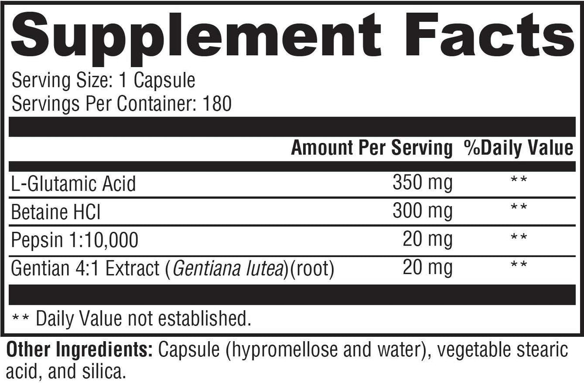 RetzlerRx® Gastrisolv | Digestive Support with L-Glutamic Acid, Betaine ...