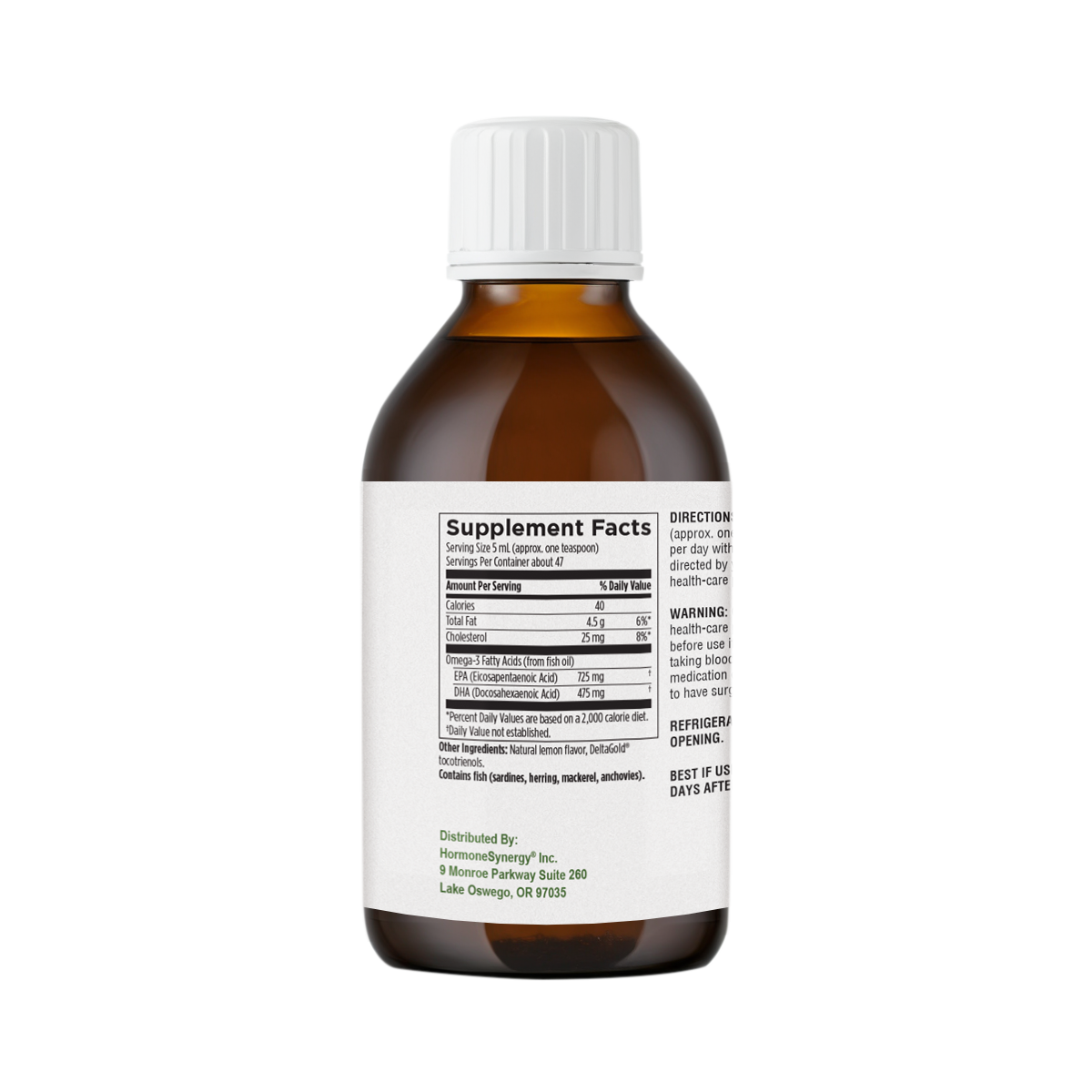 Liquid Omega-3 Fish Oil | High Absorption EPA & DHA Supplement ...